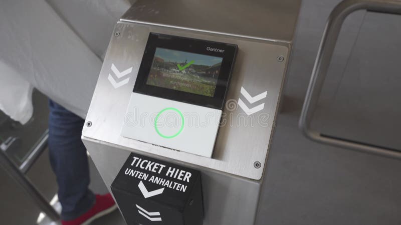 Bad Hersfeld, Germany, 17.05.25. Automatic Ticket Validation at ...