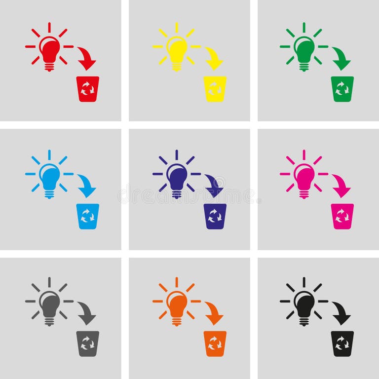 Bad Idea Icon Stock Vector Illustration Flat Design Stock Vector ...