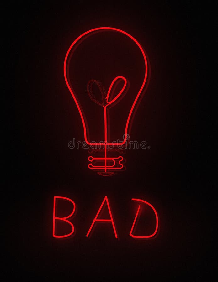 Bad Idea stock illustration. Illustration of element - 182756892