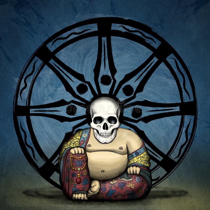 Bad Karma stock illustration. Illustration of skull, grunge - 21136418