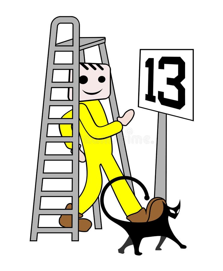 Luck and bad luck stock illustration. Illustration of misfortune - 32003549