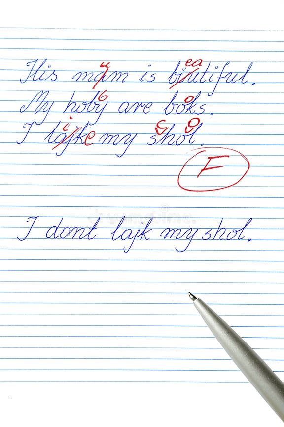 Bad mark. stock image. Image of mistakes, disorders, dislike - 6821855