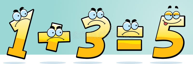 Bad Math Cartoon stock vector. Illustration of error - 46979754