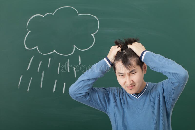 Bad mood stock image. Image of education, human, hand - 53021719