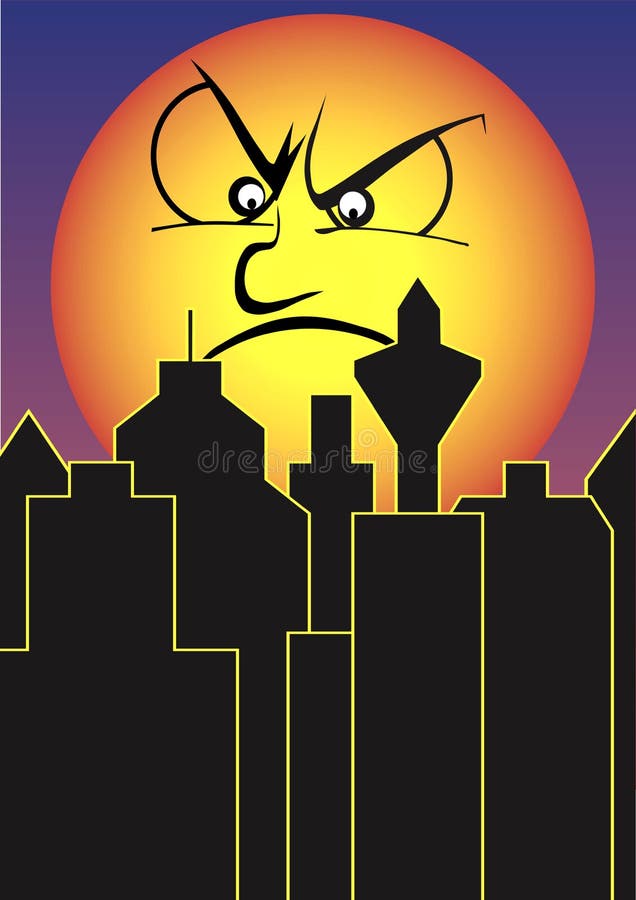 Bad Moon Rising stock vector. Illustration of colorful - 2595043