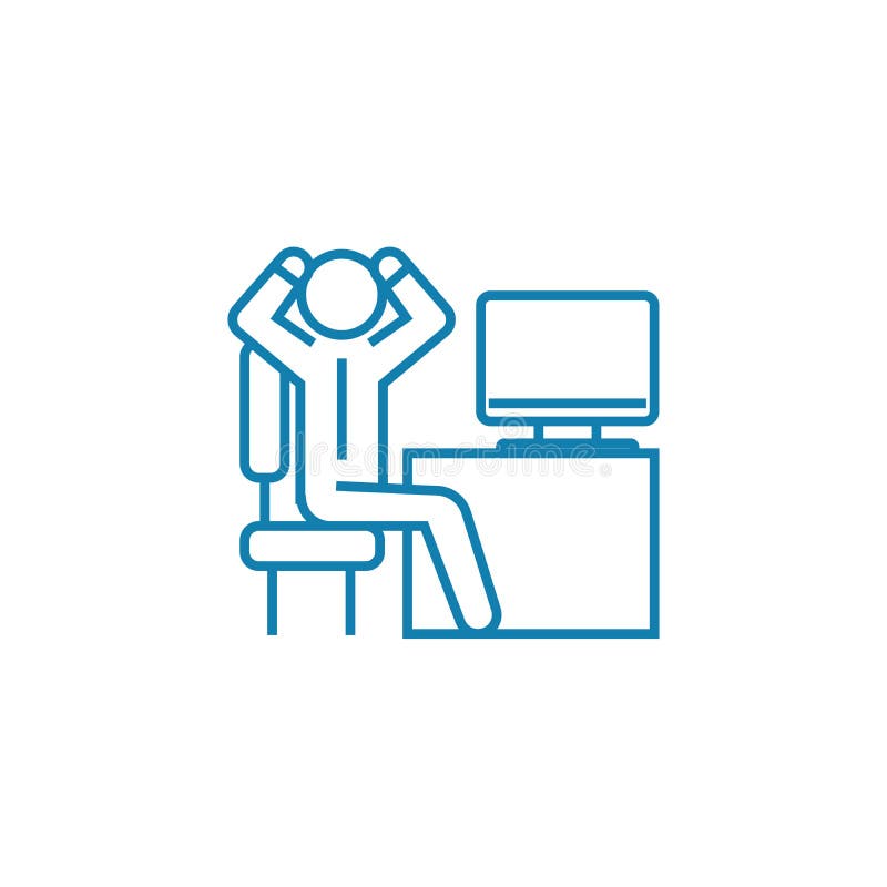 Bad News Linear Icon Concept. Bad News Line Vector Sign, Symbol ...