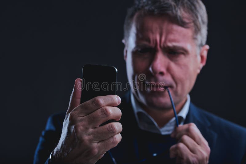 Bad News or Tech Distrust, always Problems Stock Image - Image of ...