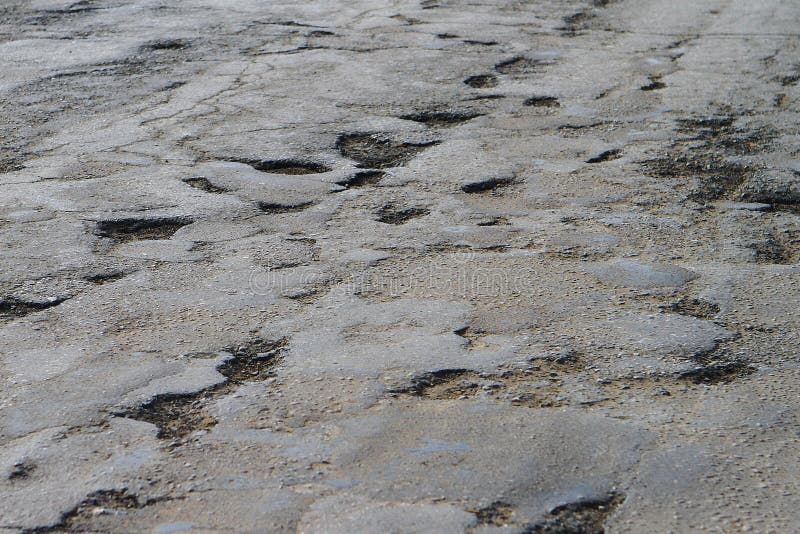 Bad Old Cracked Damaged Asphalt Stock Photo - Image of gravel, defect ...