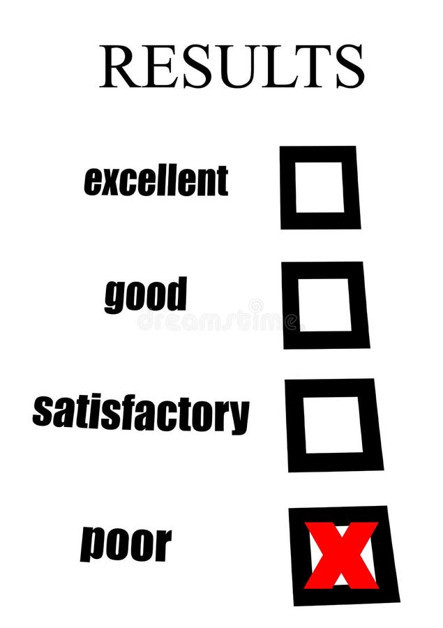 Excellent results stock illustration. Illustration of checkbox - 13675812