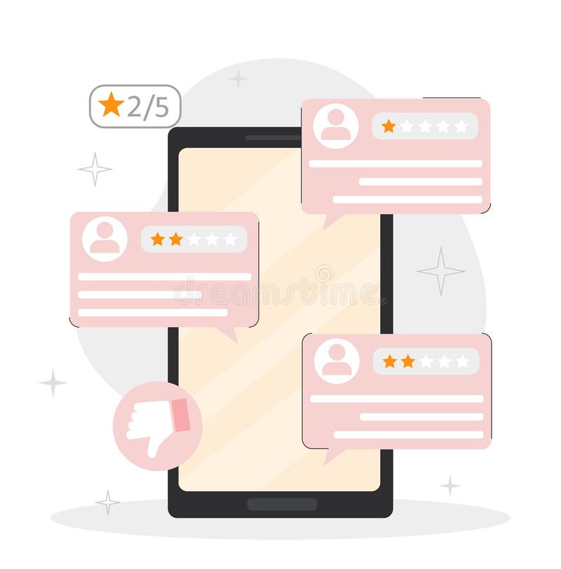 Bad Review Abstract Concept Stock Vector - Illustration of client ...