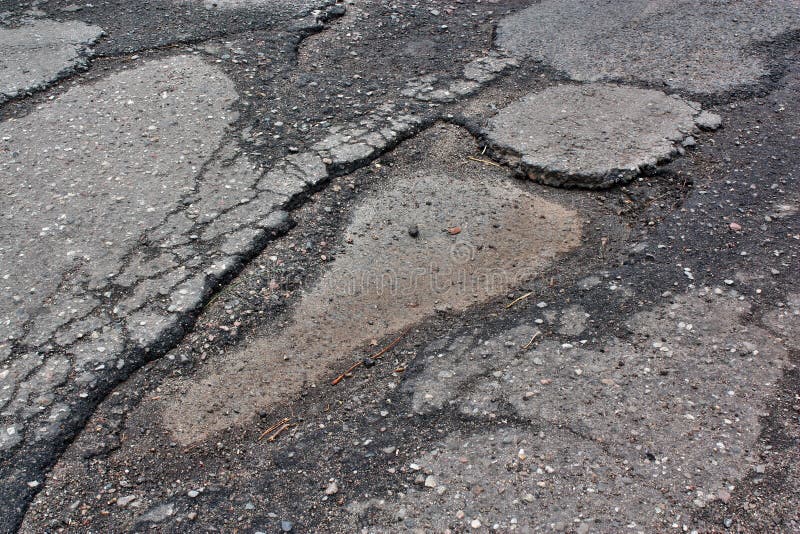 Bad road asphalt stock image. Image of asphalt, dirt - 75052679
