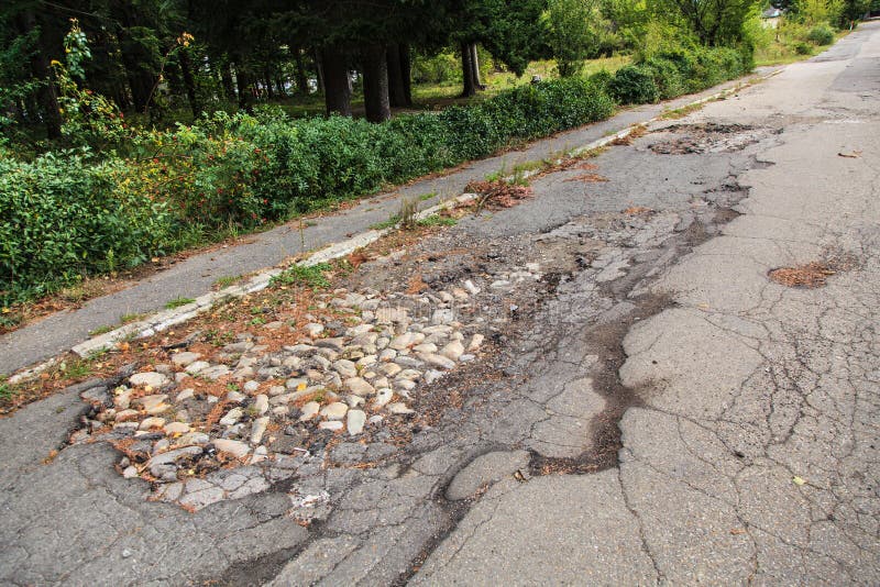 Bad road stock photo. Image of damaged, dirt, control - 33947710