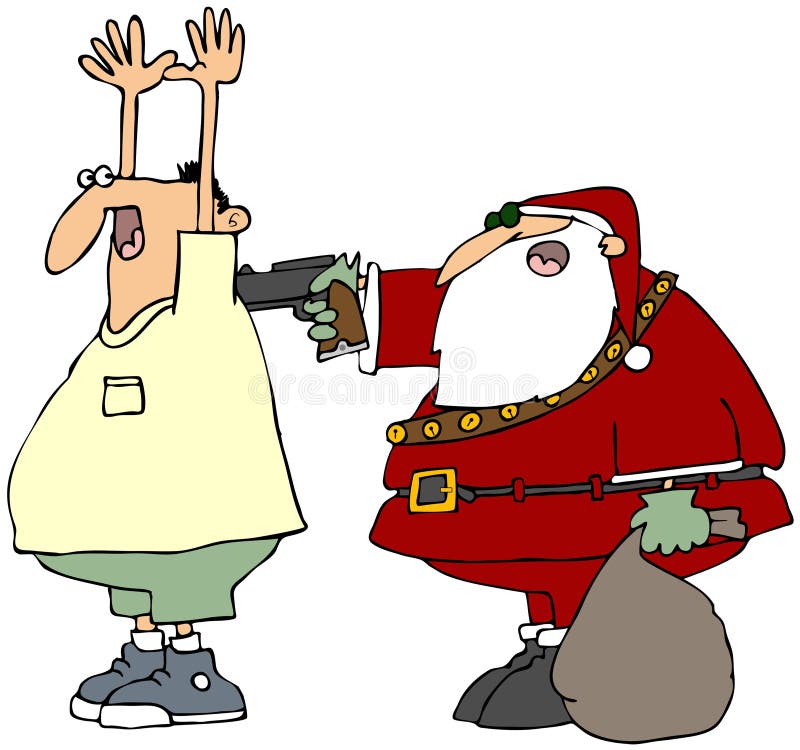 Bad Santa Claus With Guns
