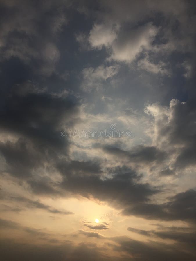 Bad Sky on a Clear Weather Day Stock Image - Image of light, evening ...