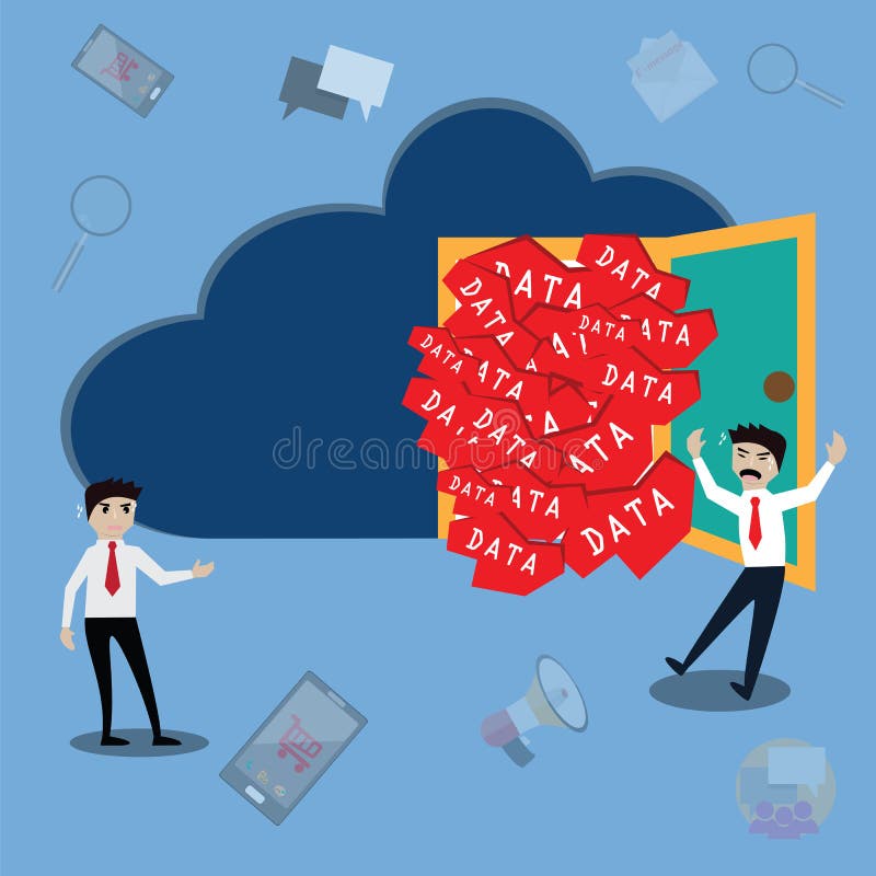 Bad Storage Data. Make it Difficult To Use - Vector Stock Vector ...