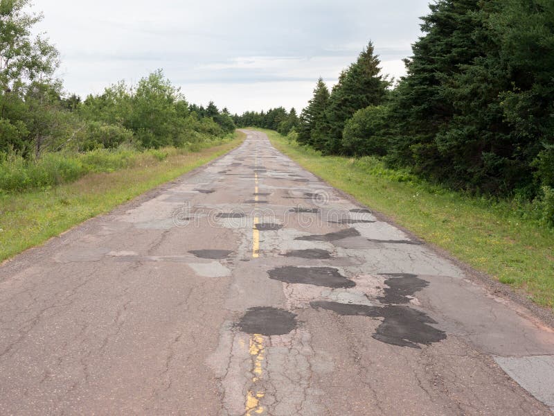 Bad stretch of road stock image. Image of repairs, parkway - 32896747