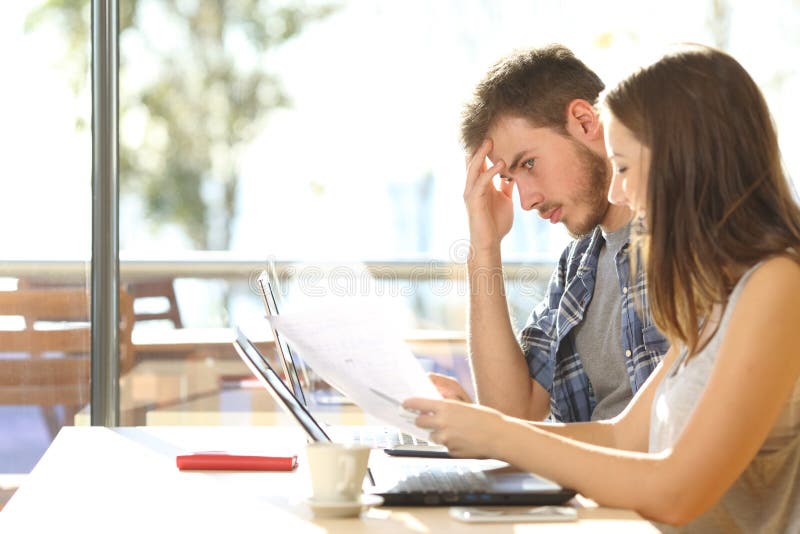 Bad Student Learning with Difficulties Stock Image - Image of girl ...