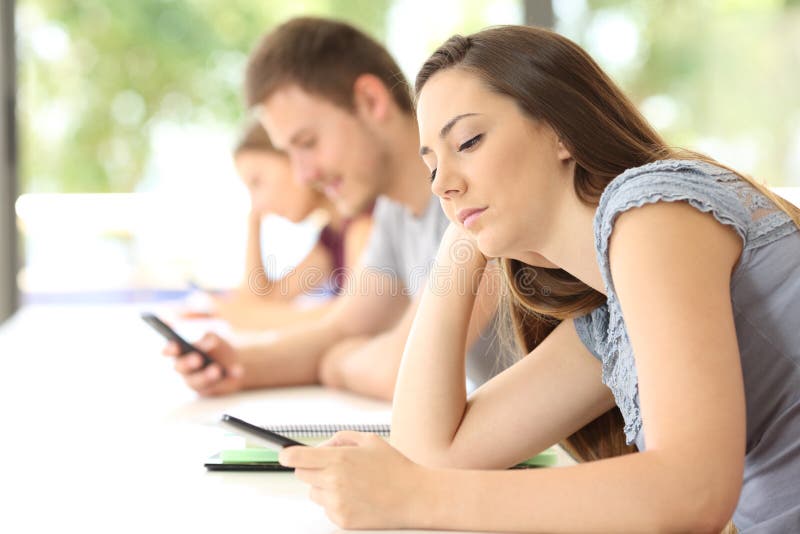 Distracted students stock photo. Image of class, male - 24168790