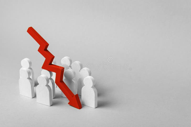 Bad Team Work, Failure in Business. the Fall in Profits and Growth ...