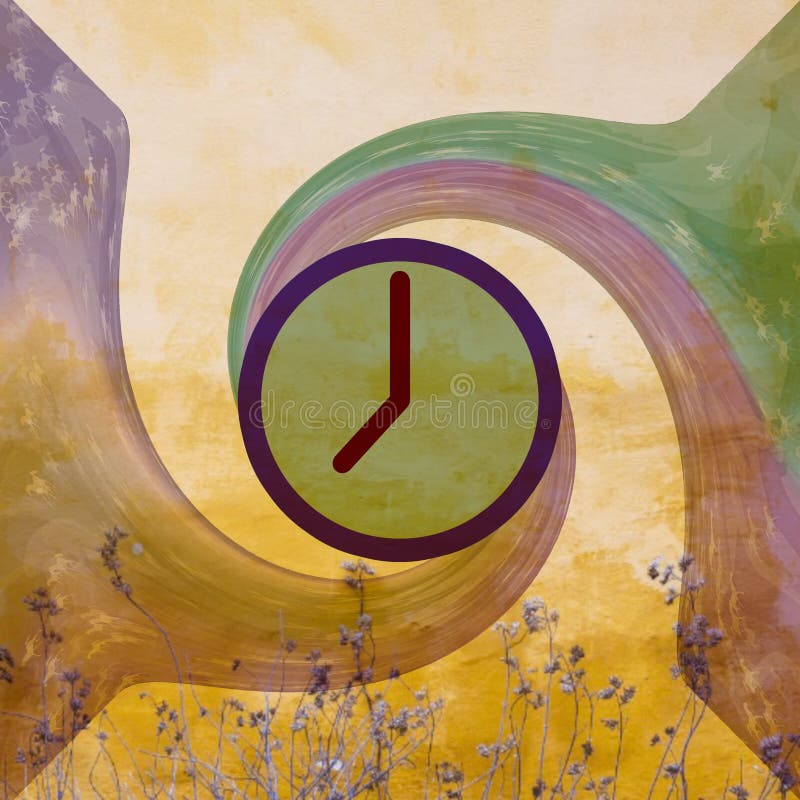 Bad Time is Moving and Curve Background Stock Illustration ...