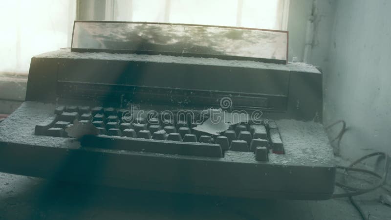 Bad Typewriter. it Has Many Traces of Cobwebs and Spider Webs Stock ...