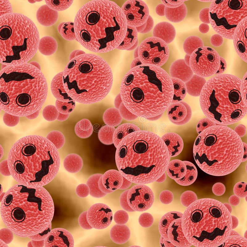 Bad Virus Seamless Generated Hires Texture Stock Illustration ...
