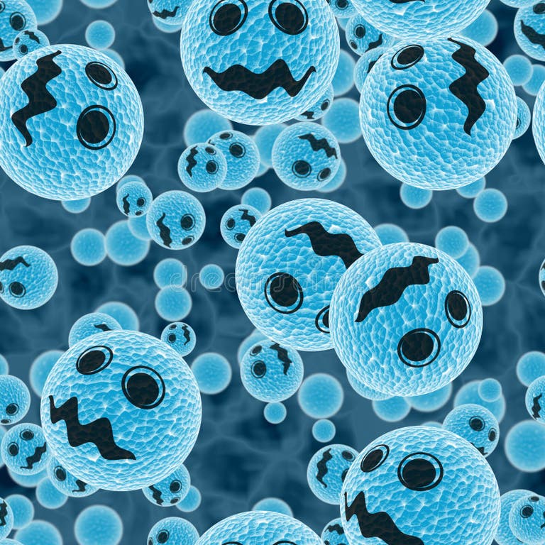 Bad Virus Seamless Generated Hires Texture Stock Illustration ...
