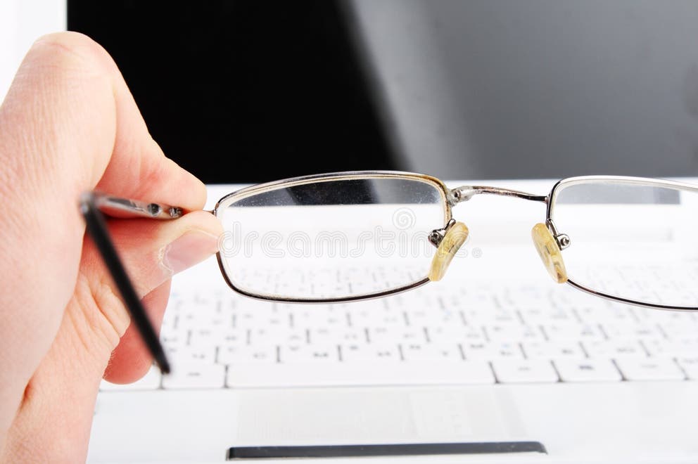 Bad vision. Glasses stock photo. Image of concept, blue - 17972394