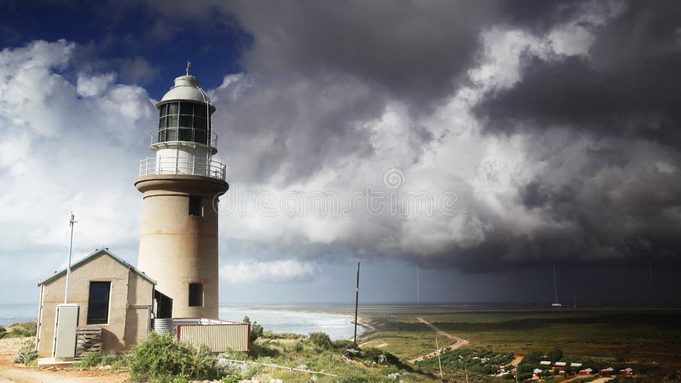 Bad weather stock image. Image of vlamingh, ocean, lighthouse - 19639291