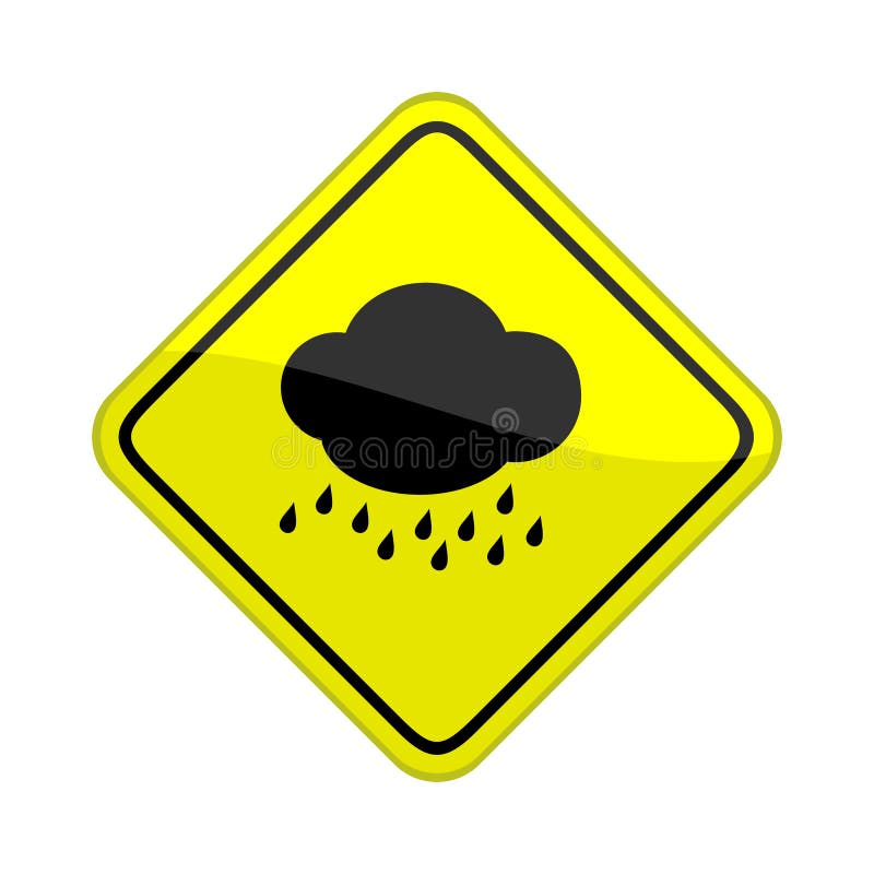 Yellow weather sign icons stock vector. Illustration of icons - 2266210
