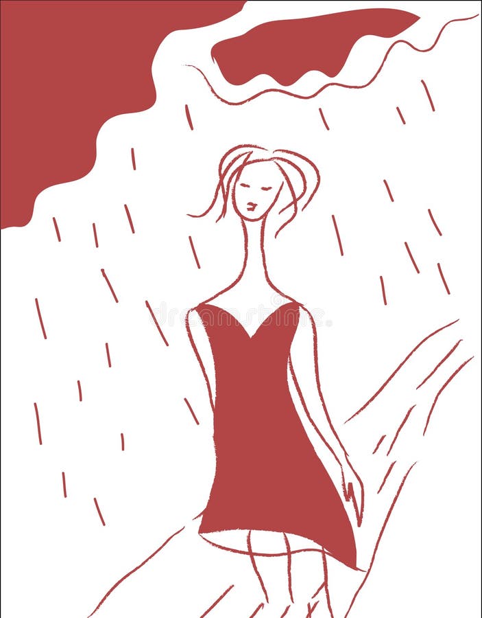 Bad weather, bad mood stock vector. Illustration of anxiety - 11608838