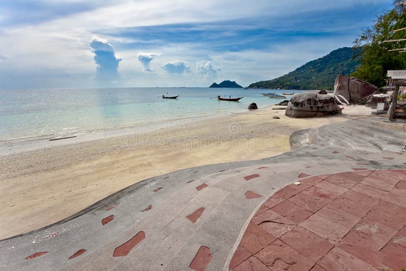 Bad weather on the beach stock image. Image of holiday - 15610387