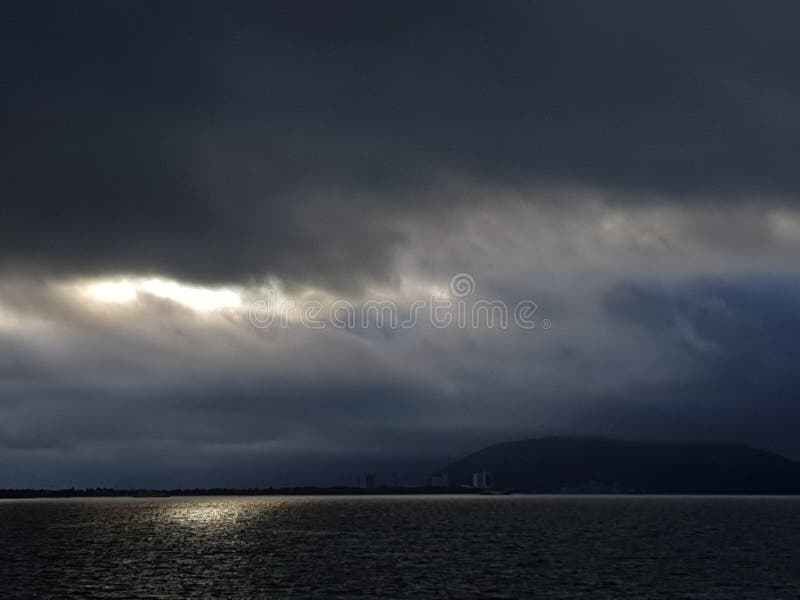 Bad weather incoming stock photo. Image of hills, water - 190535476