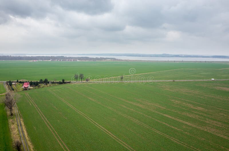 Bad weather over the field stock image. Image of farm - 52091893