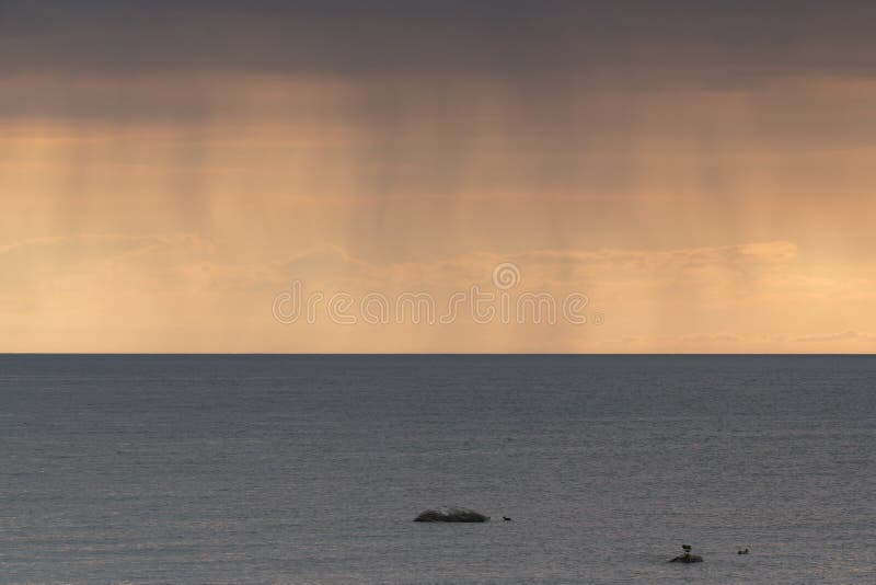 Bad weather at sunset stock image. Image of clouds, stones - 76614351