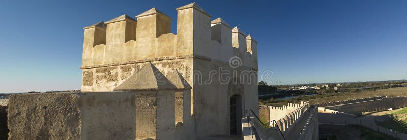 Badajoz Muslin Fortifications Panoramic Stock Photo - Image of city ...