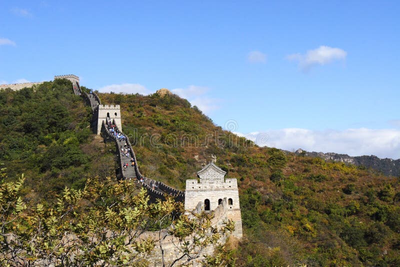Badaling great wall stock image. Image of beautiful, cloud - 24130293