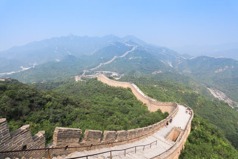 Badaling great wall stock photo. Image of building, mountain - 26382988