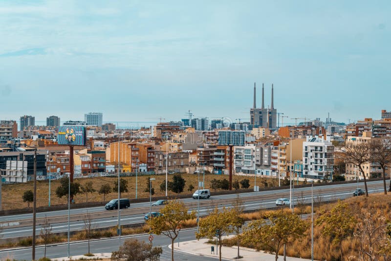 Badalona, Spain- May 2, 2023. Panoramic View of Badalona, Spain ...