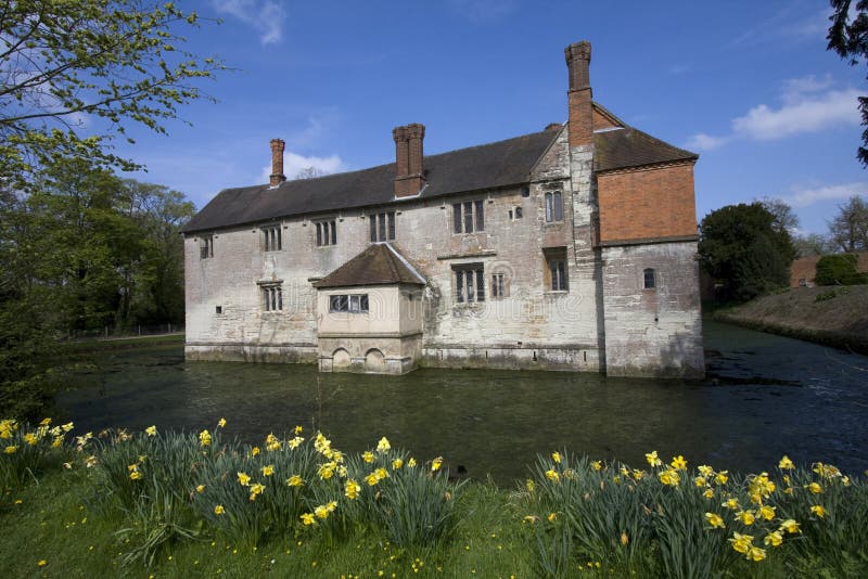 Baddesley Clinton Moated Manor House. Stock Image - Image of historic ...