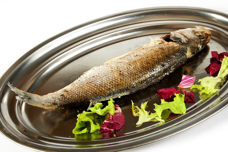 Badejo assado ao forno foto de stock. Imagem de cozinha - 41481470