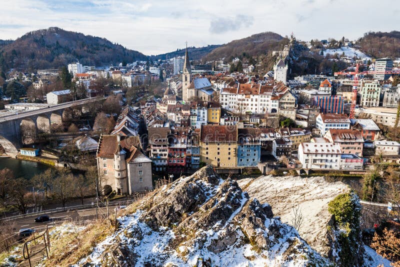 BADEN, AARGAU, DIE SCHWEIZ stockfoto. Bild von senke - 70163252