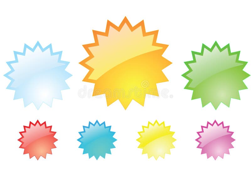 Multi Color Label stock vector. Illustration of retail - 13572047