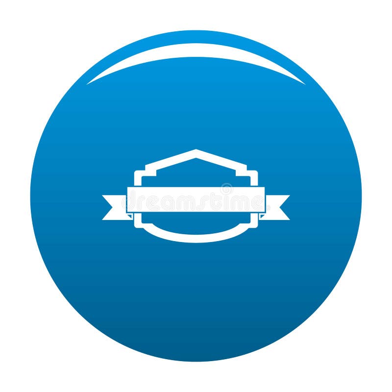 Badge Banner Icon Blue Vector Stock Vector - Illustration of design ...