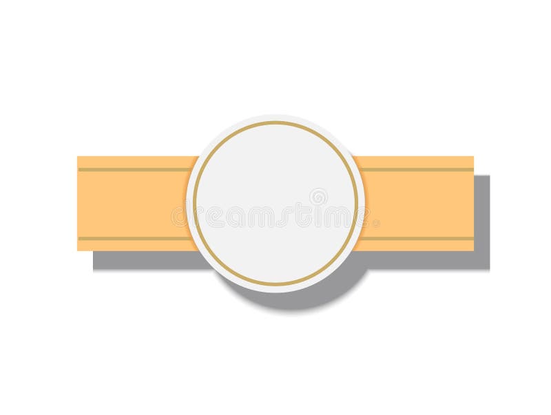 Badge Blank Vector Design Element Stock Illustration - Illustration of ...