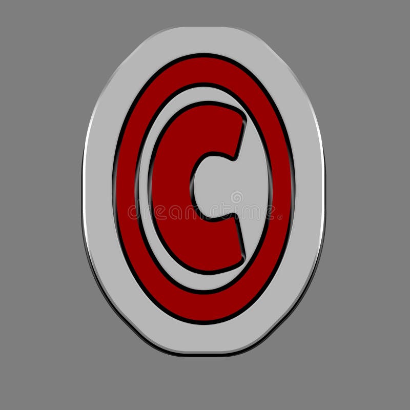 Badge with copyright stock illustration. Illustration of artistic ...