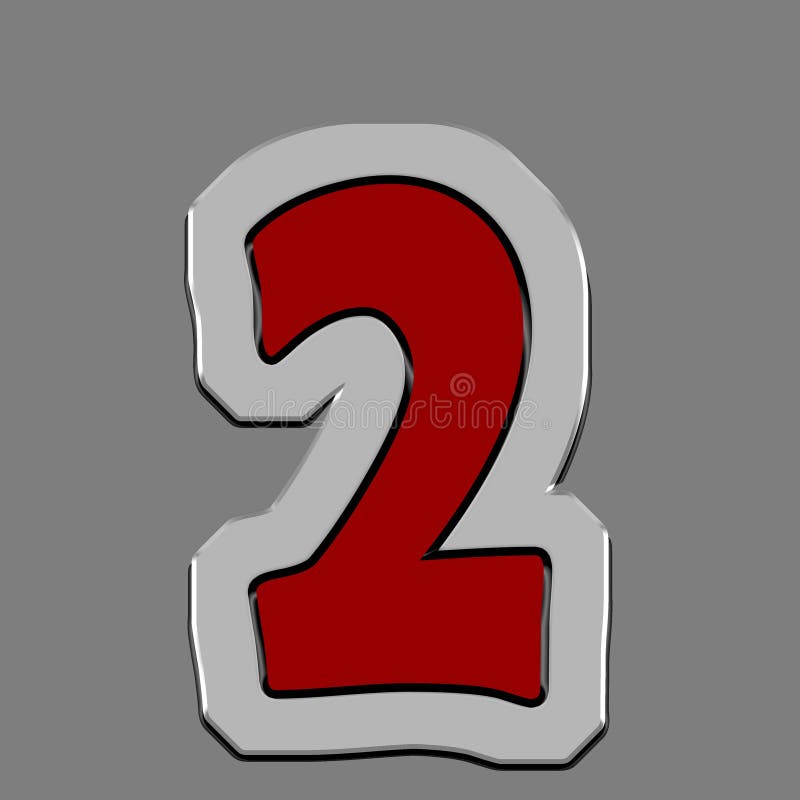 Badge with number two stock illustration. Illustration of form - 263090270