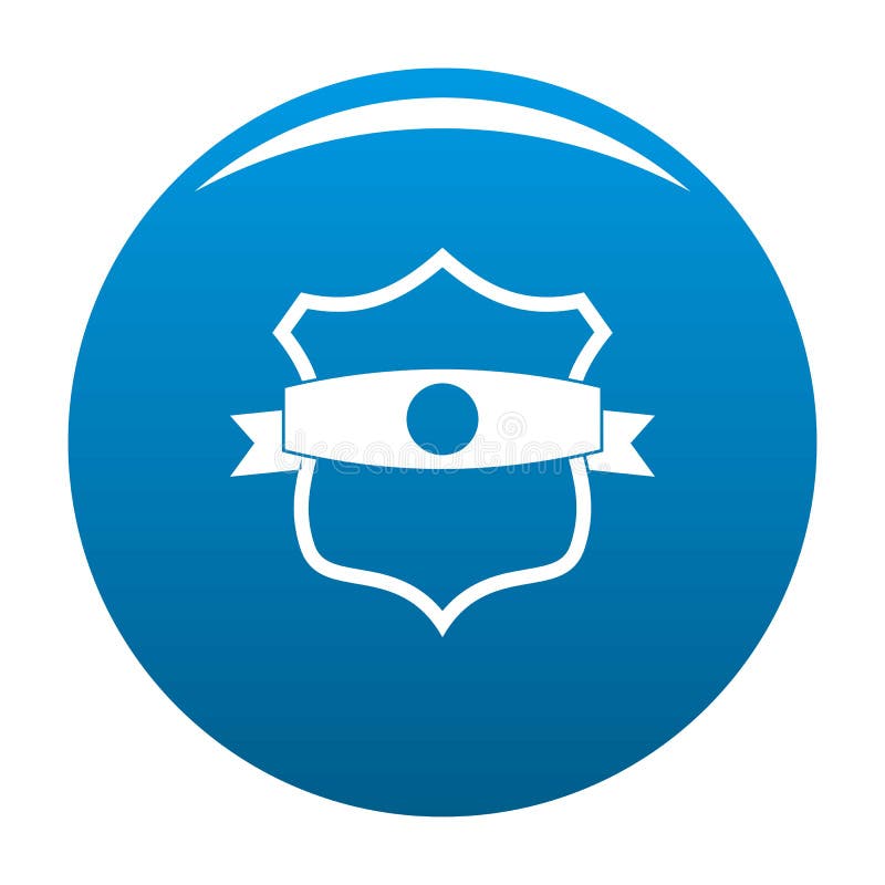 Badge Classic Icon Blue Vector Stock Vector - Illustration of sign ...