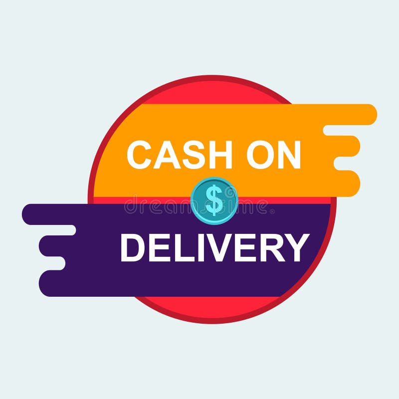 Badge Collection Cash on Delivery Creative Banner Vector Stock Vector ...