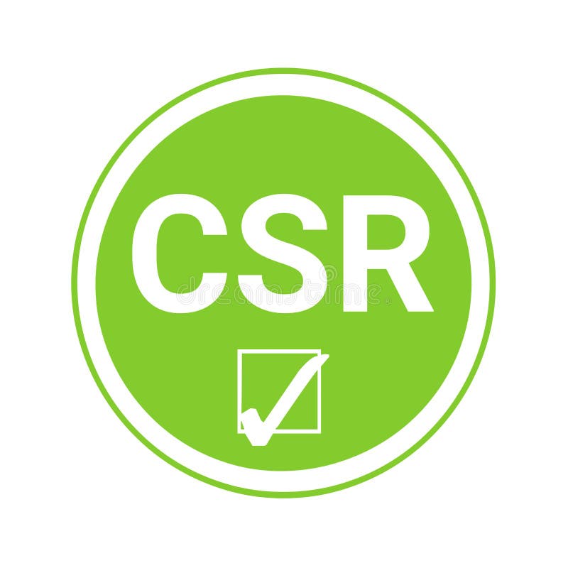 Badge CSR certified symbol stock illustration. Illustration of ...